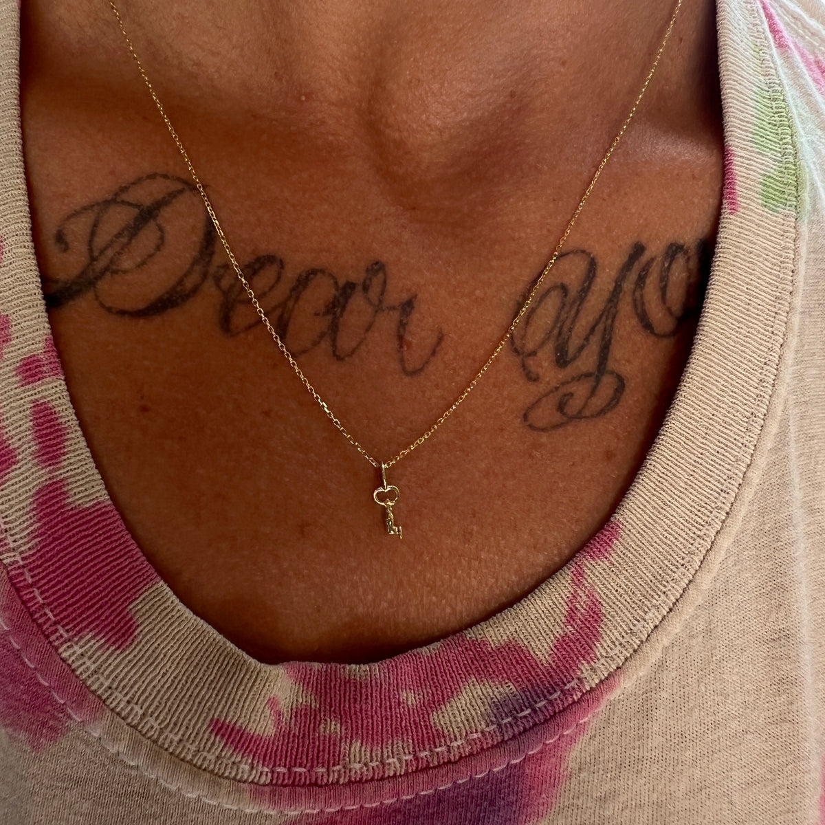 Wee Gold Key Necklace – Digby & Iona
