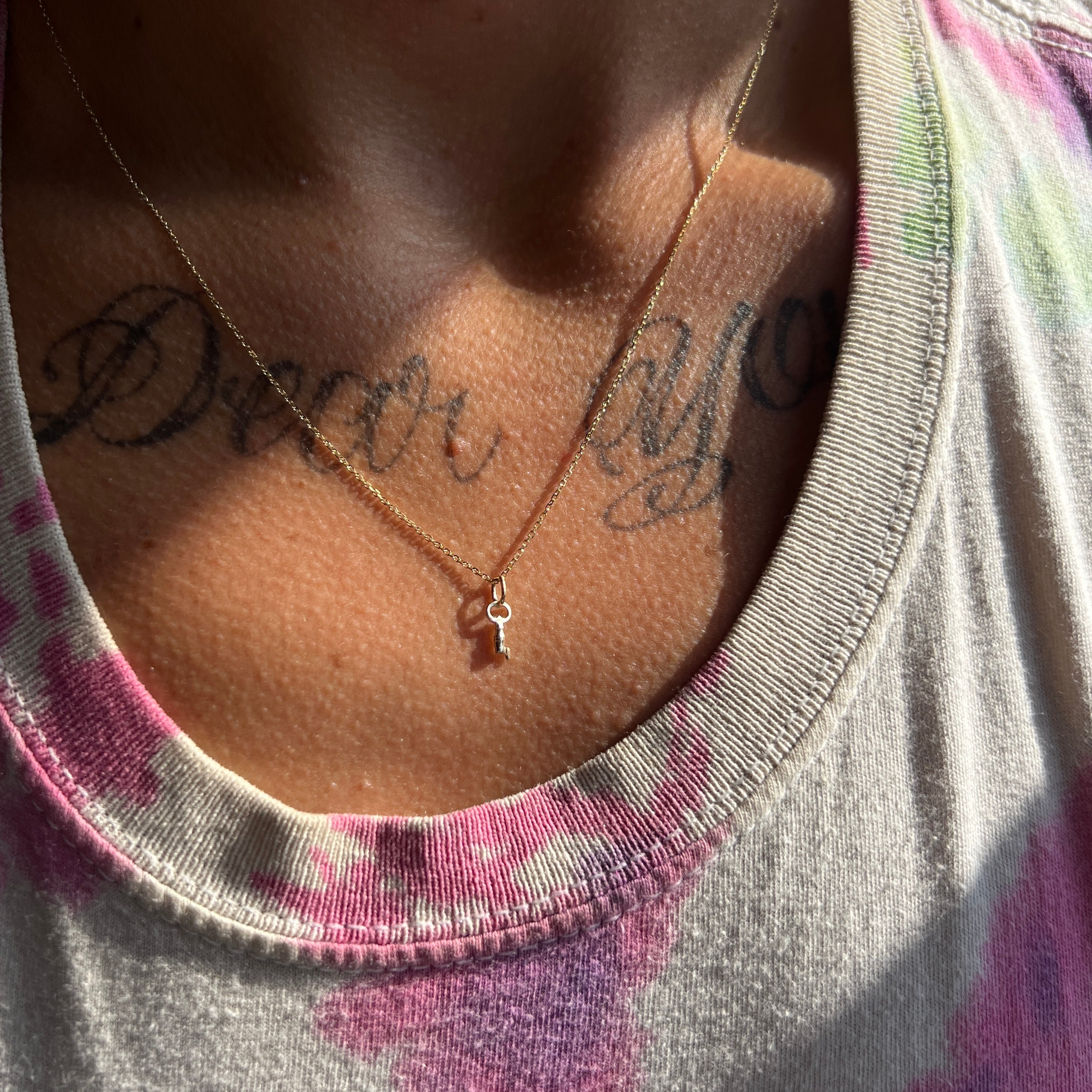 Wee Gold Key Necklace – Digby & Iona