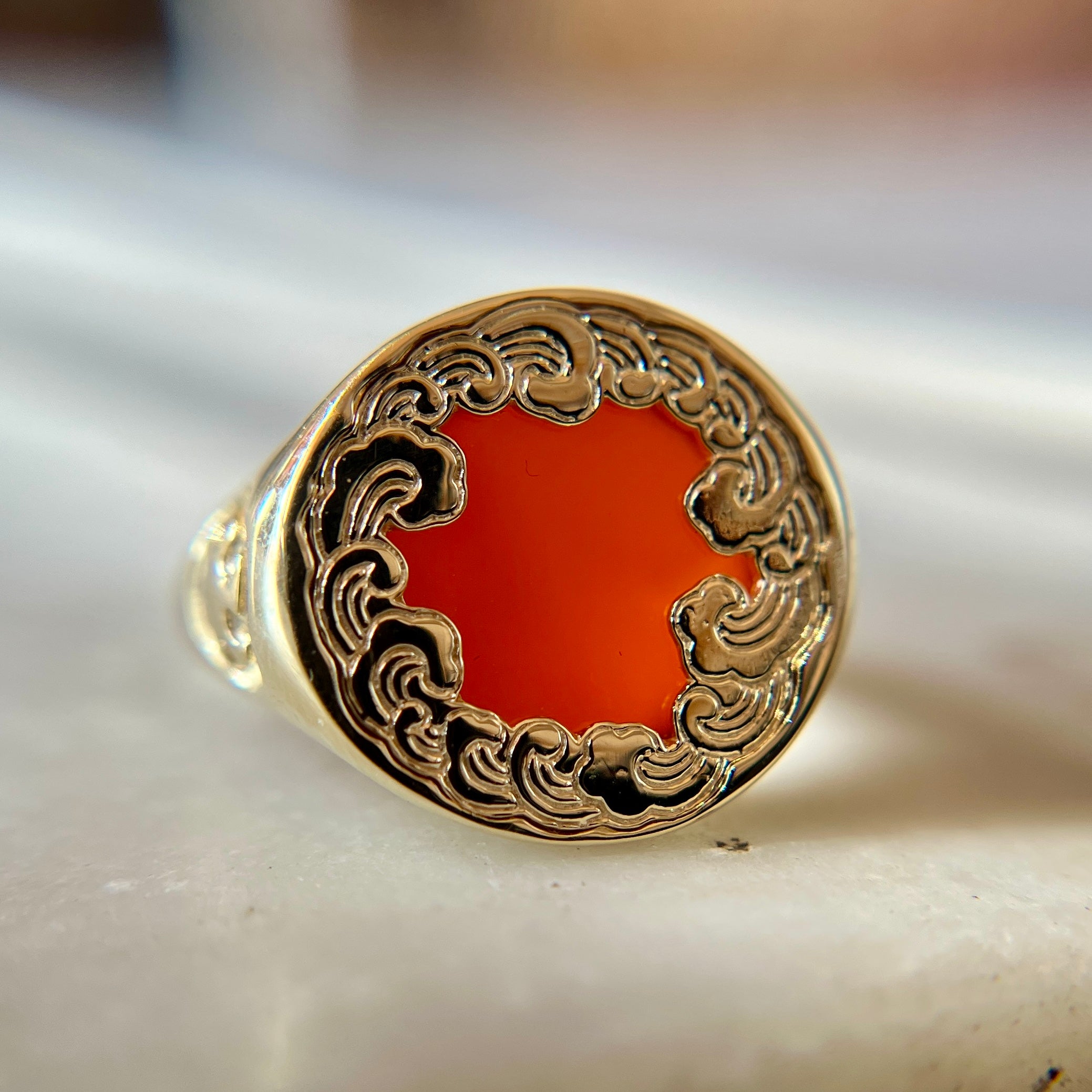 Carnelian Cirrus Ring – Digby & Iona